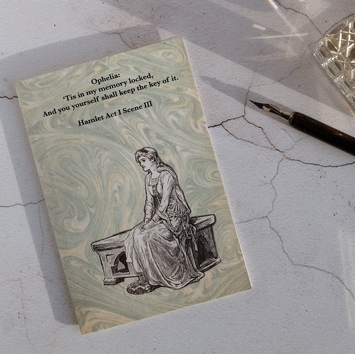 Ophelia quotation card. Hamlet - William Shakespeare. – The Forgotten ...